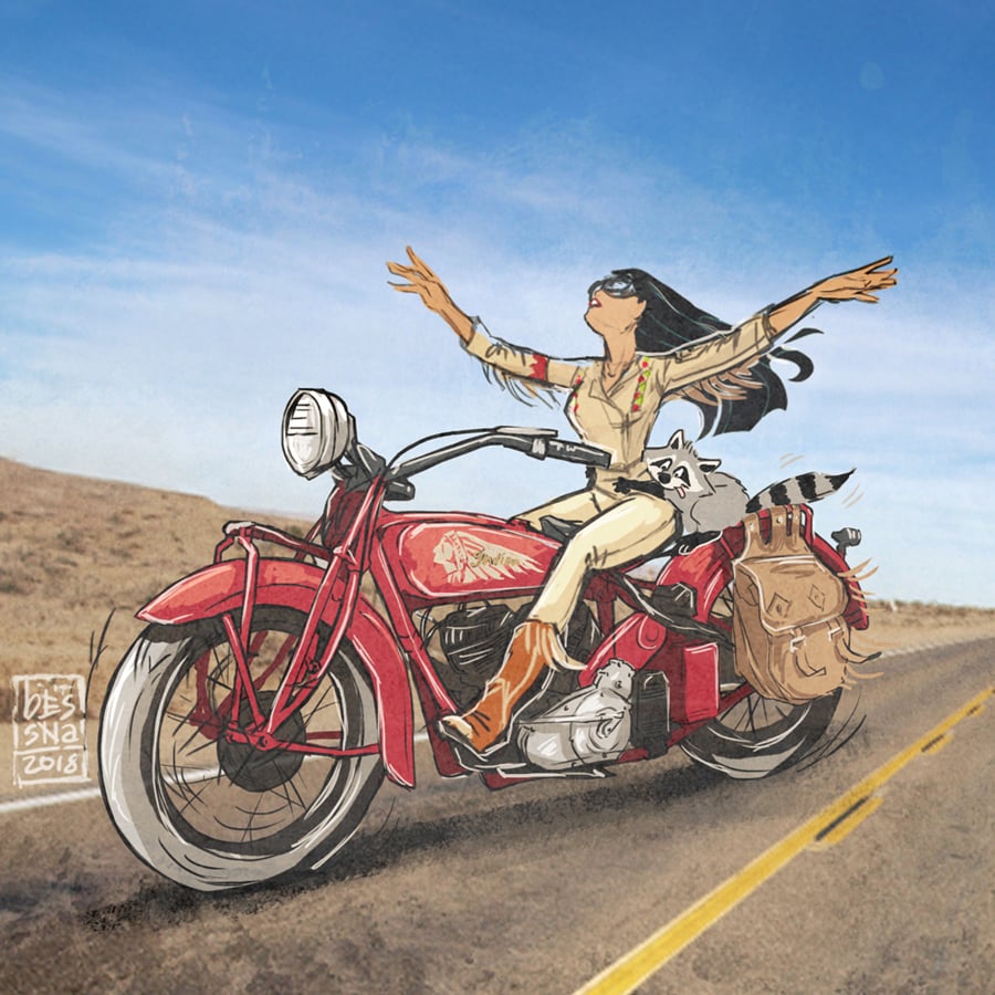 Motorcycle-Riding Disney Princesses - YouMotorcycle